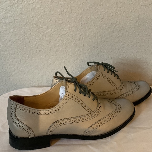 Cole Haan | Shoes | Cole Haan Gray Reflective Wingtip Oxford Sz 5 ...